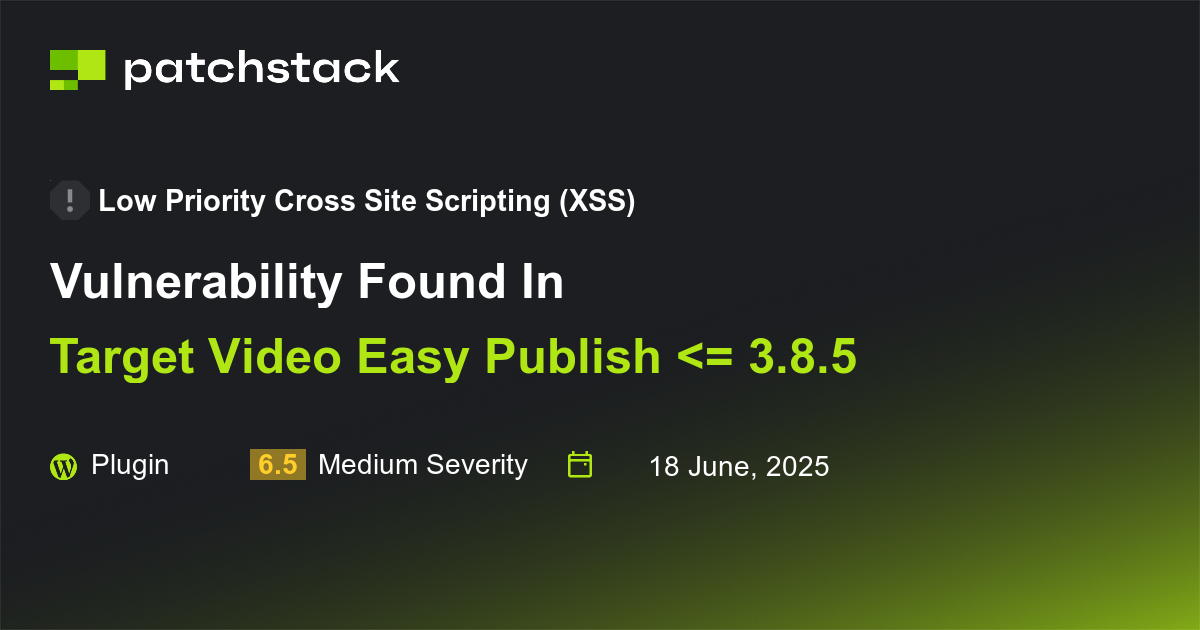 WordPress Target Video Easy Publish plugin